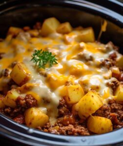 Slow Cooker Hamburger Hash